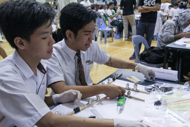 Singapore - OCTOBER 14, 2016: Science and Technology Challenge Nanyang ...