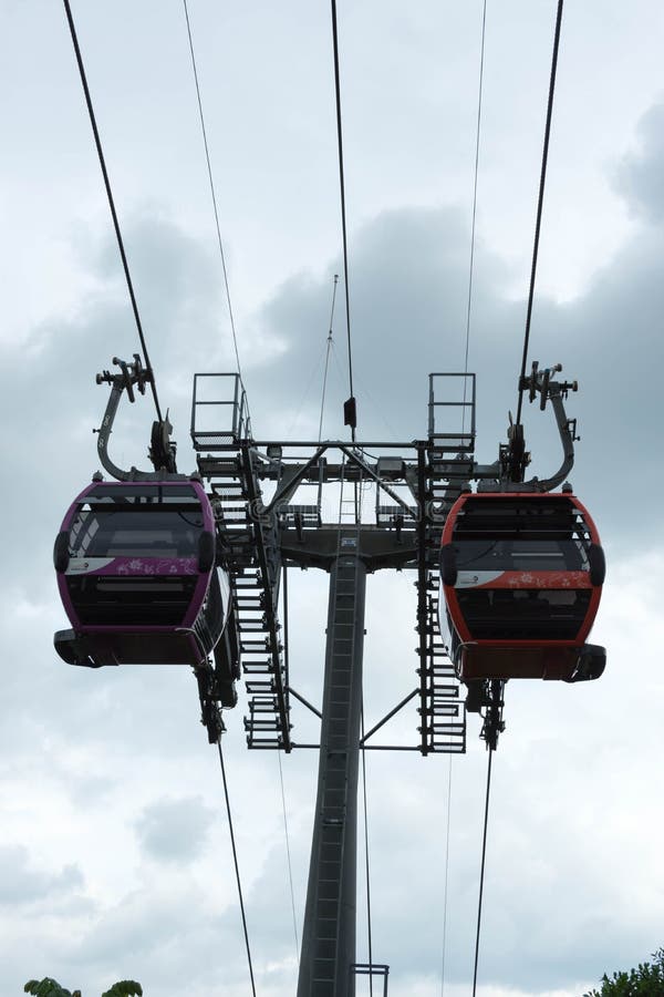 Singapore Sentosa Cable Car, Singapore, Dec 28, 2017 Editorial Image ...