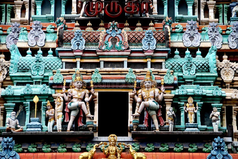 Singapore: Sikhara Tower Deities On Hindu Temple Picture. Image: 8503423