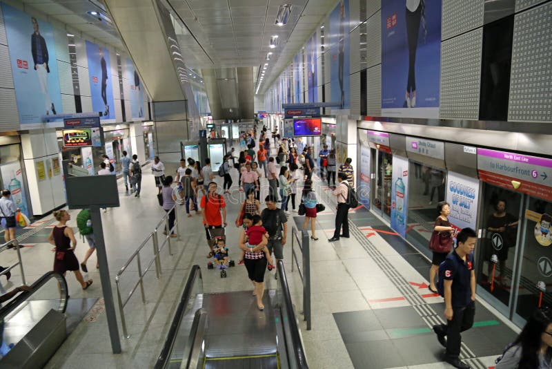 Singapore MRT Train stock image. Image of rapid, mover - 1606141