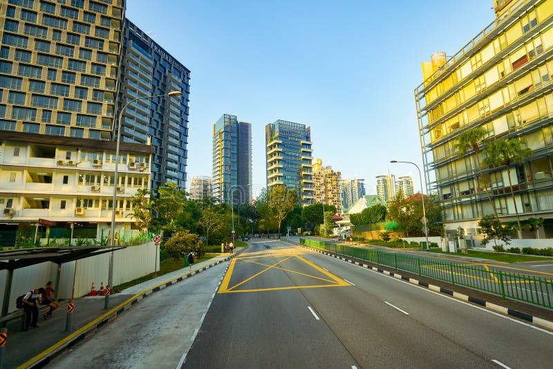 Singapore urban landscape editorial photo. Image of house - 157446076
