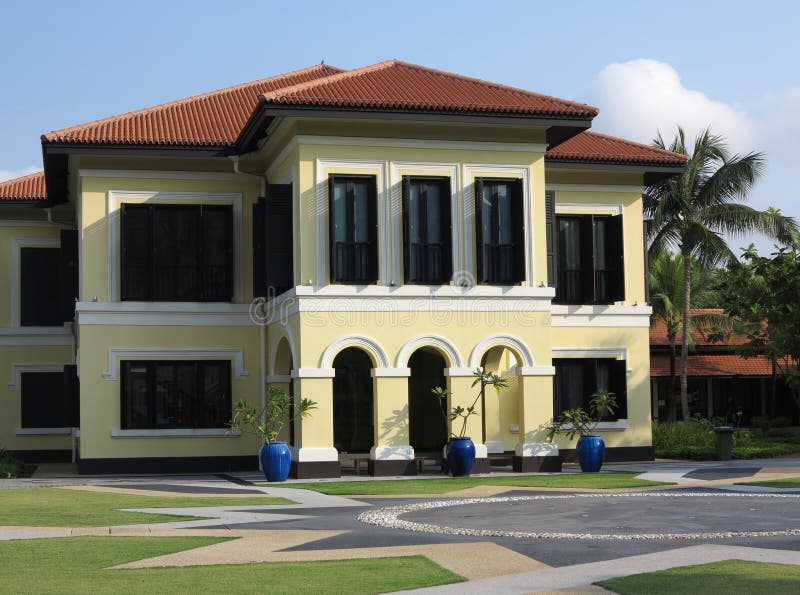 Singapore Villa Building stock photo. Image of architecture - 45364354