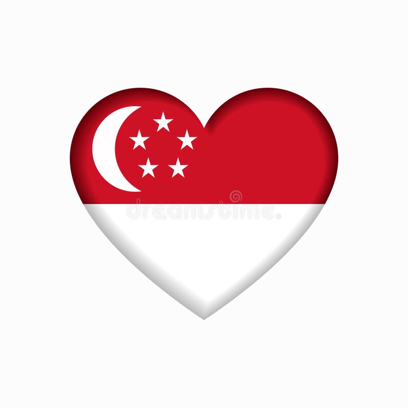 Singaporean Flag Heart-shaped Map Pointer Layout. Vector Illustration ... Singaporean Flag Heart-shaped Map Pointer Layout. Vector Illustration ...