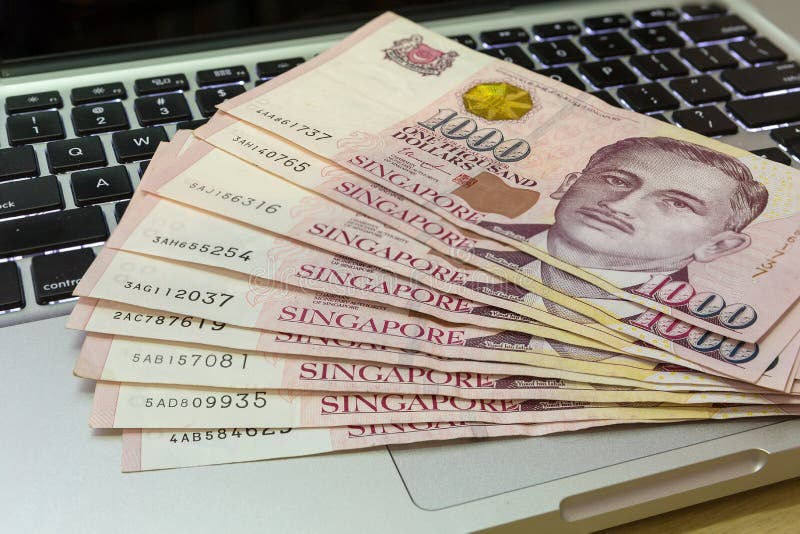 Singapour Mille Dollars De Devise Note Le Plan Rapproché Photo stock ...