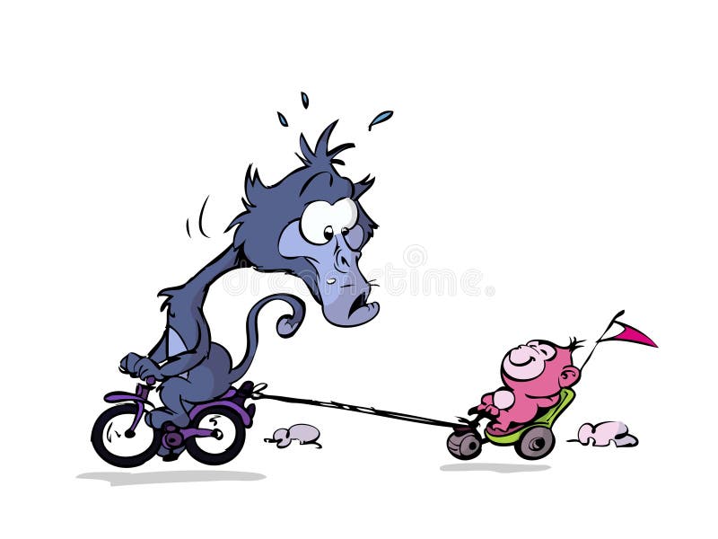 Singe paresseux de gosse illustration de vecteur. Illustration du ...