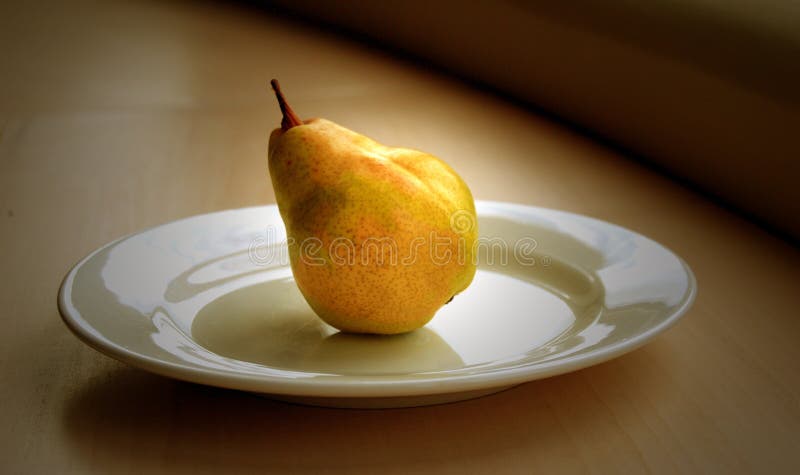 A Single Pear stock photo. Image of succulent, food, comice - 3493228