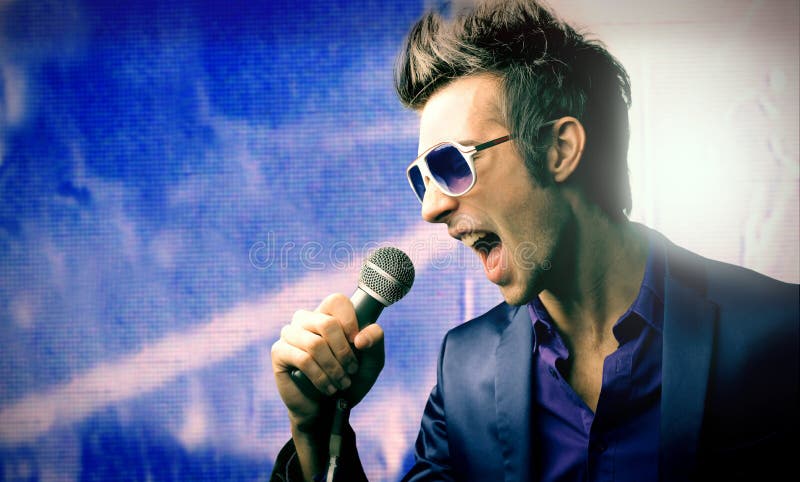 Singer stock photo. Image of song, singer, microphone - 5385854