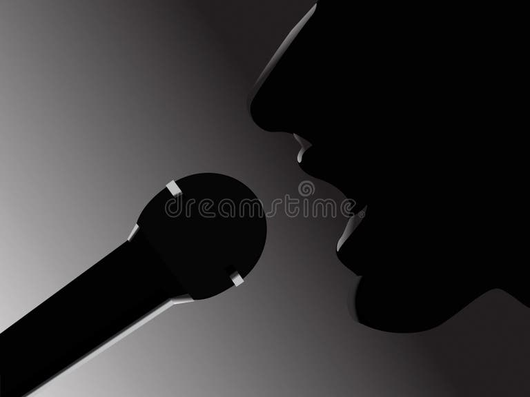 Profile Singer Stock Illustrations – 431 Profile Singer Stock ...