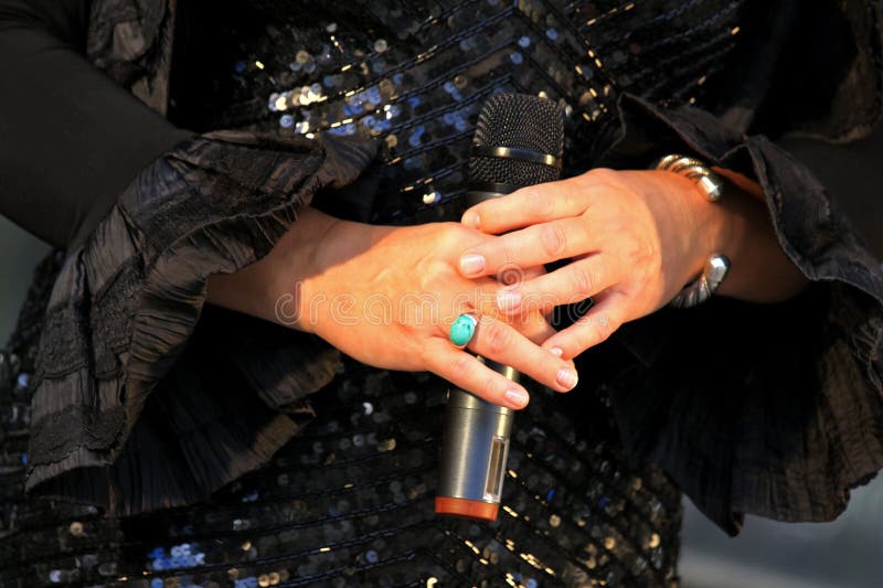 Singer stock image. Image of artist, holding, vocalist - 16108565
