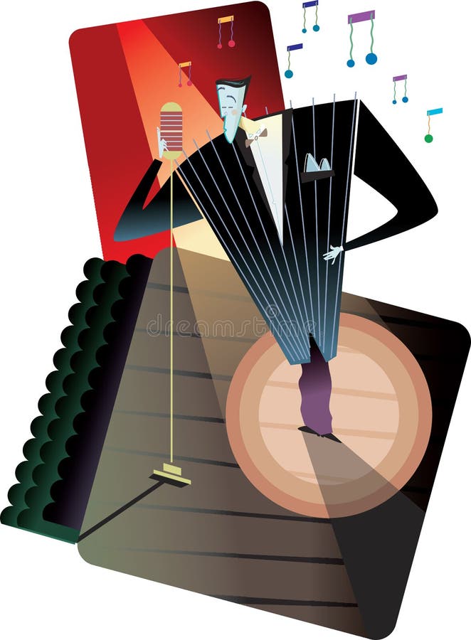 Crooner Stock Illustrations – 127 Crooner Stock Illustrations, Vectors ...