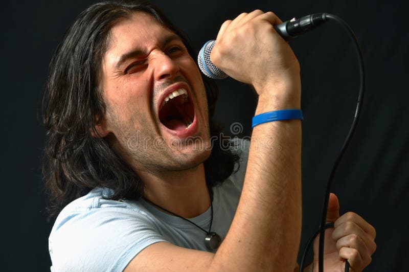 Singer stock image. Image of sound, performing, face - 18363619