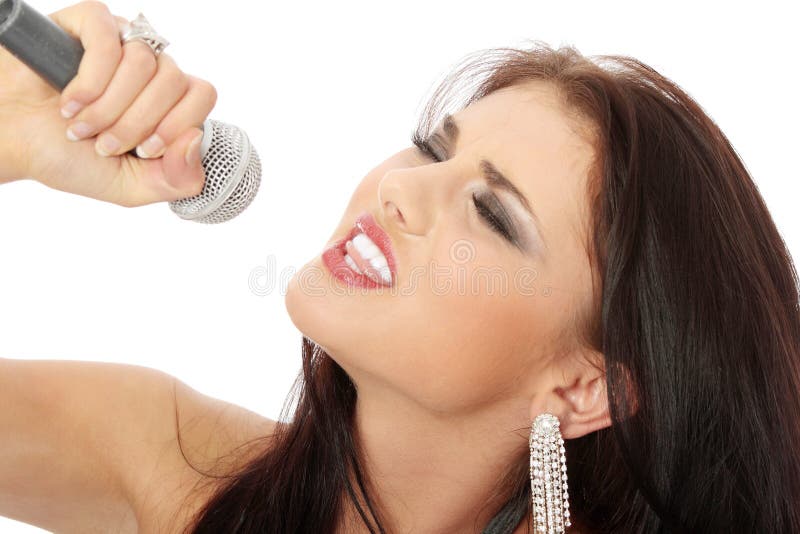 Singer stock image. Image of live, beauty, record, open - 18415453