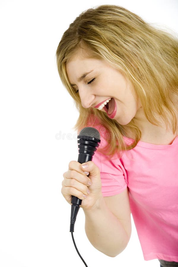 Singer stock image. Image of hair, freshness, enjoyment - 18865123