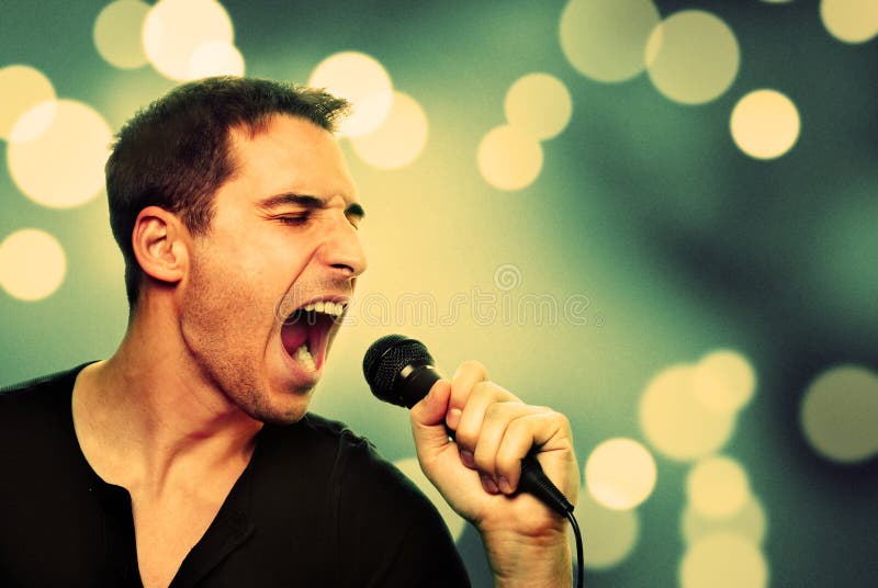Singer stock image. Image of concert, male, night, club - 27653965