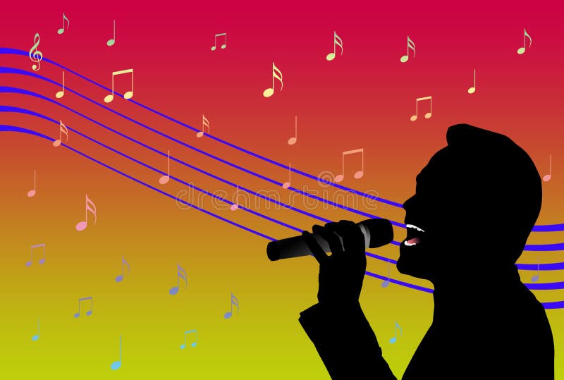 Solo Singer stock vector. Illustration of punk, event - 1344699