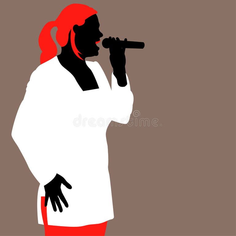 Black Female Singer Stock Illustrations – 1,628 Black Female Singer ...