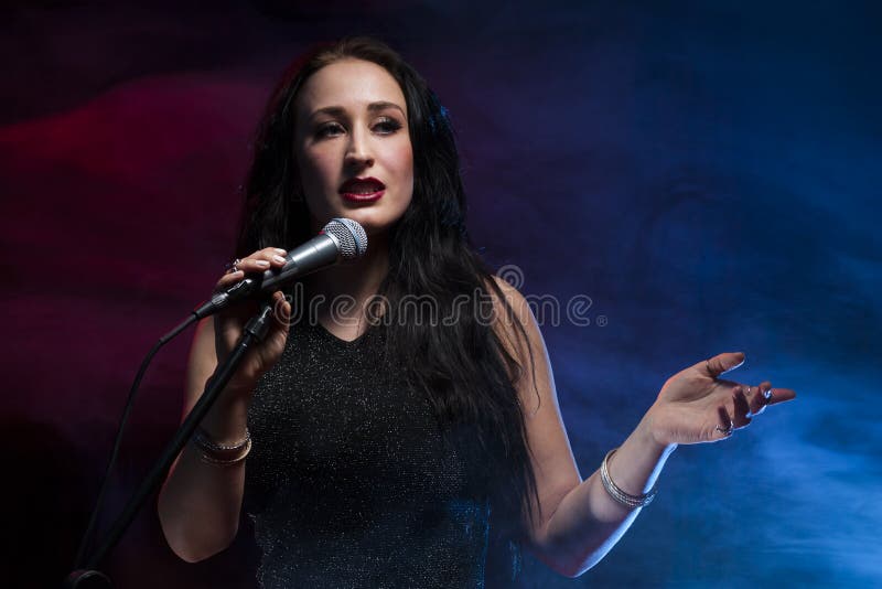 Singer stock image. Image of singer, lady, young, female - 55299843