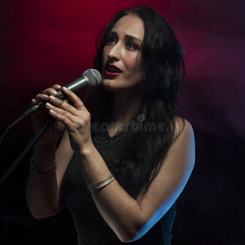 Singer stock image. Image of singer, lady, young, female - 55299843