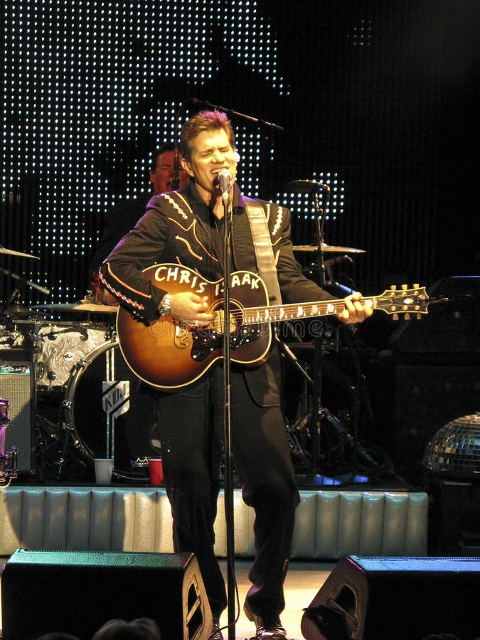 Singer Chris Isaak in Concert Editorial Image - Image of performer ...