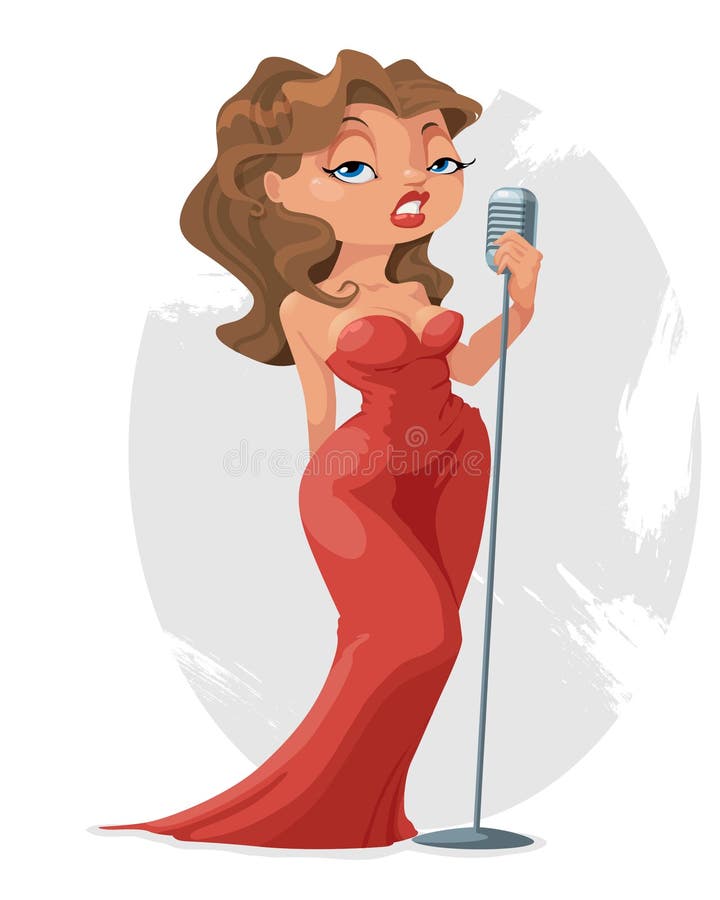 Jazz singer stock vector. Illustration of fashion, festival - 2728991