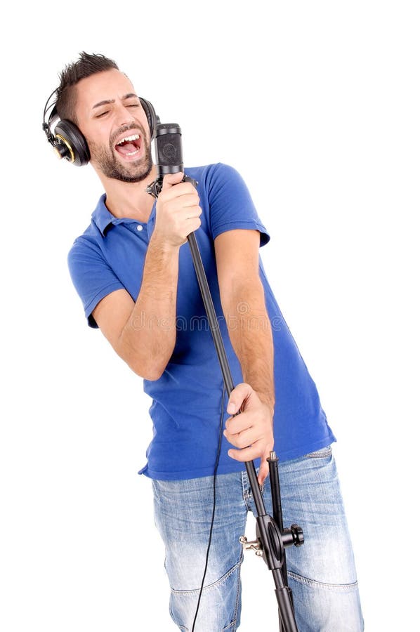 Singer stock photo. Image of karaoke, background, musician - 46544408