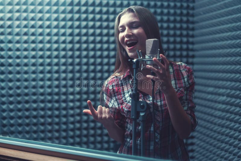 Singer stock image. Image of entertainment, recording - 81658183