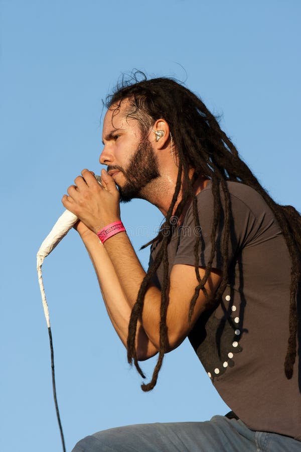 Singer Looking at the Public Editorial Stock Photo - Image of ...