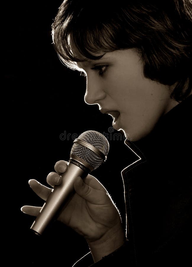 Singer Performing Night-club Stock Photo - Image of musical, model: 1978190