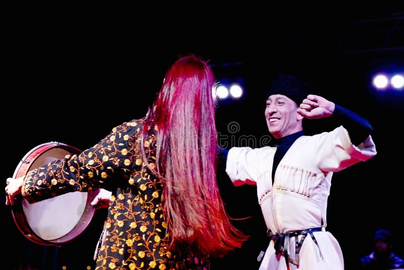 Singer performs live editorial stock photo. Image of cossack - 20690628