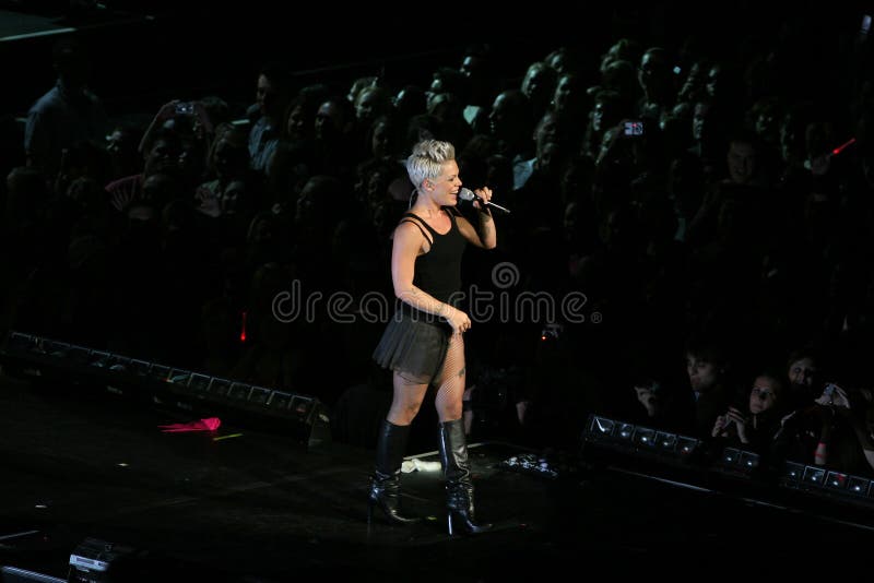 Singer Pink Performs Onstage Editorial Photo - Image of musical ...
