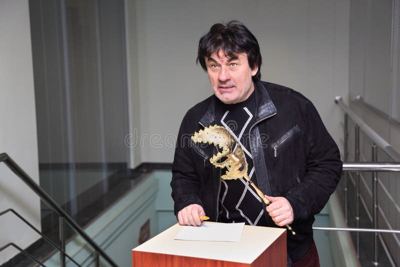 Singer a.Serov at Venetian Costume Masquerade Editorial Image - Image ...