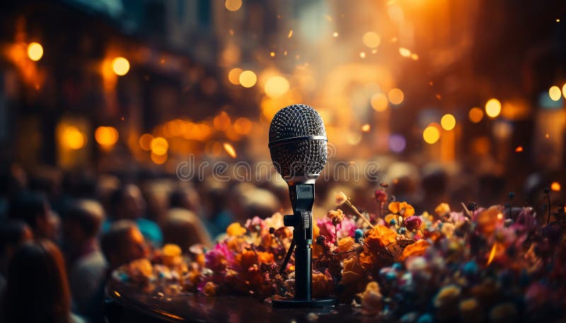 Singer Shines on Stage, Captivating Audience with Powerful Performance ...