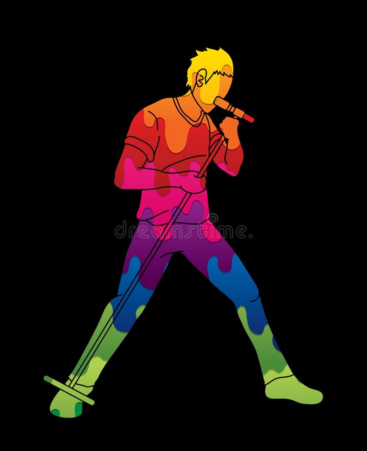Band Singer Stock Illustrations – 16,810 Band Singer Stock ...