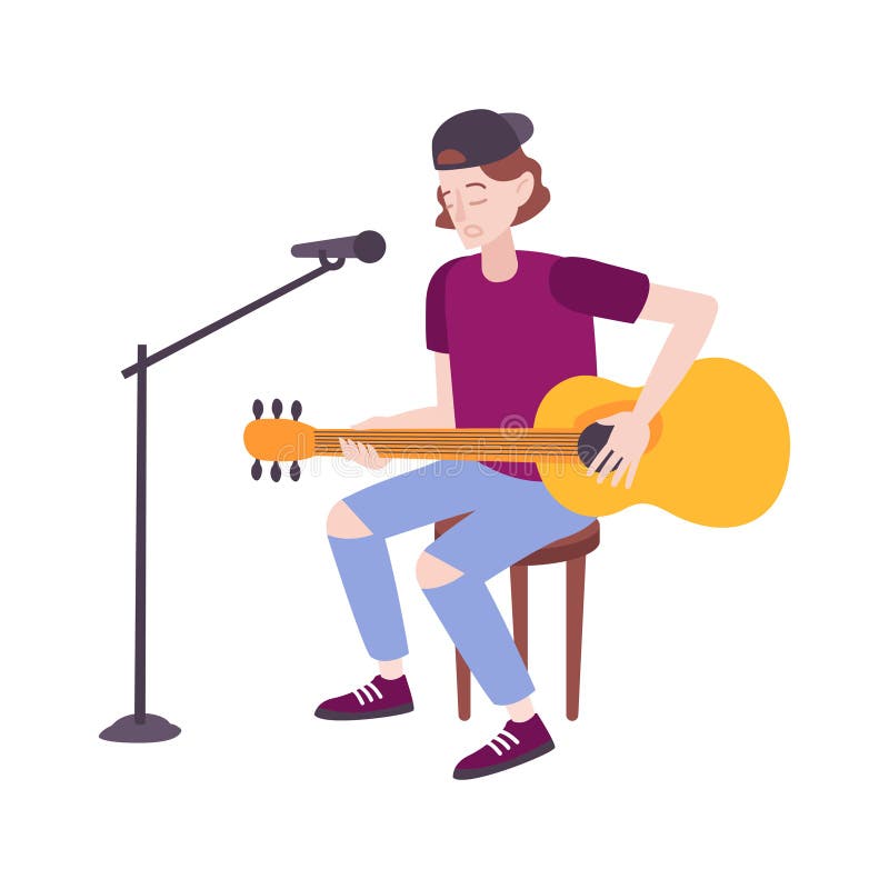 Singer Songwriter Vector Stock Illustrations – 160 Singer Songwriter ...