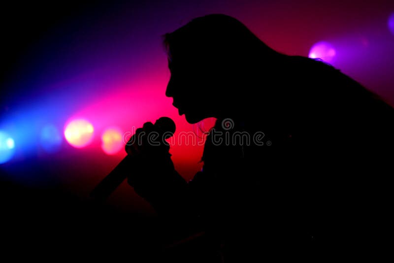 Singer on stage editorial stock photo. Image of folk - 42938748