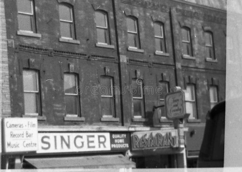 Singer Store, Belleville Circa 1970 Stock Image - Image of white ...
