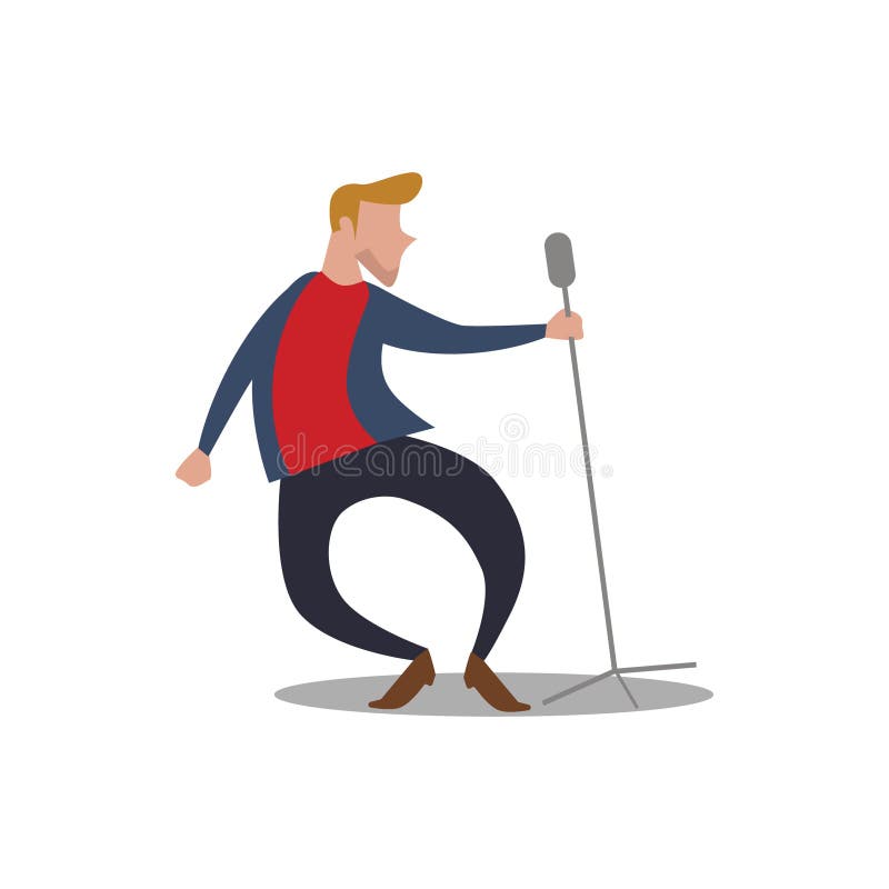 Singer. Vector Illustration Decorative Design Stock Vector ...