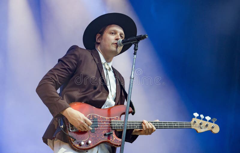 Singer Win Butler Performs with Canadian Band Arcade Fire Editorial ...
