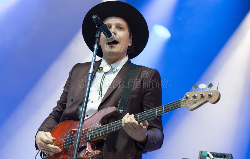 Singer Win Butler Performs with Canadian Band Arcade Fire Editorial ...