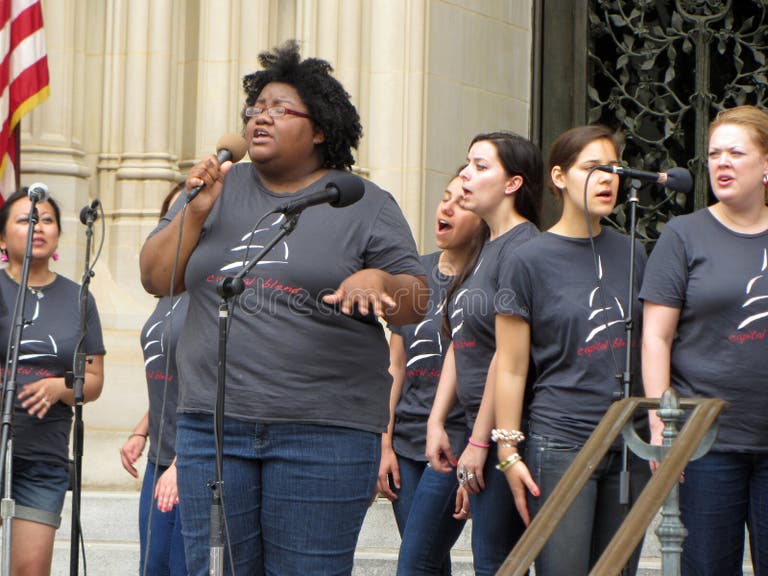 Singers at the Flower Mart editorial stock photo. Image of flower ...