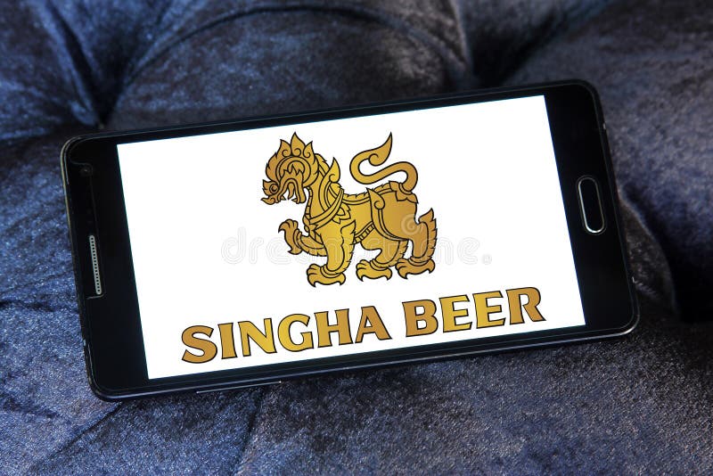 Singha beer logo editorial photography. Image of mobile - 106177567