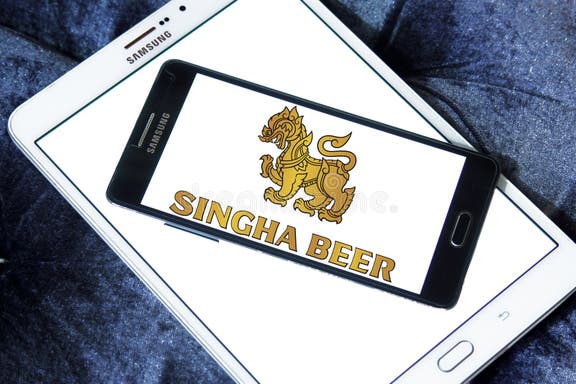 Singha beer logo editorial photo. Image of commercial - 106180696
