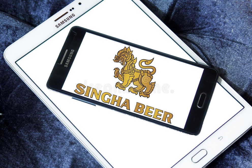 Singha beer logo editorial photo. Image of commercial - 106180696