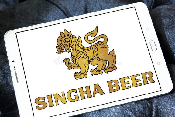 Singha beer logo editorial photography. Image of coors - 100526557