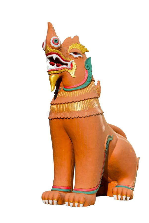 Singha (Lion statue) stock image. Image of religious - 24139759