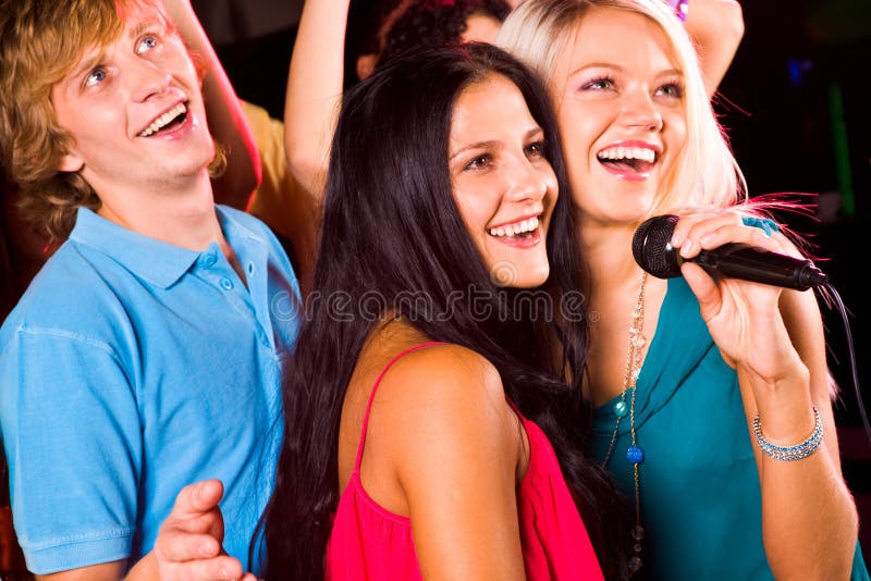 Singing stock image. Image of hold, fashion, cheerful - 11659527