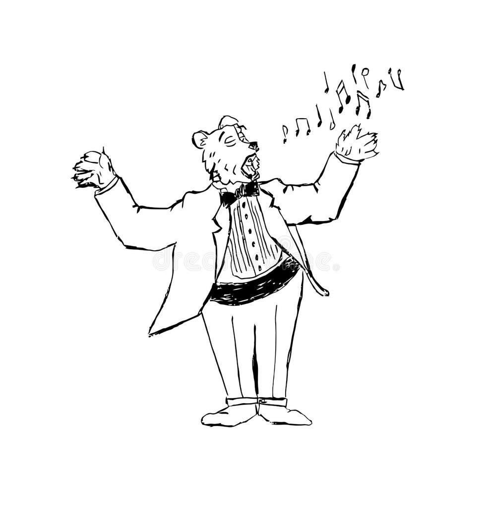 Singing Tenor Stock Illustrations – 146 Singing Tenor Stock ...