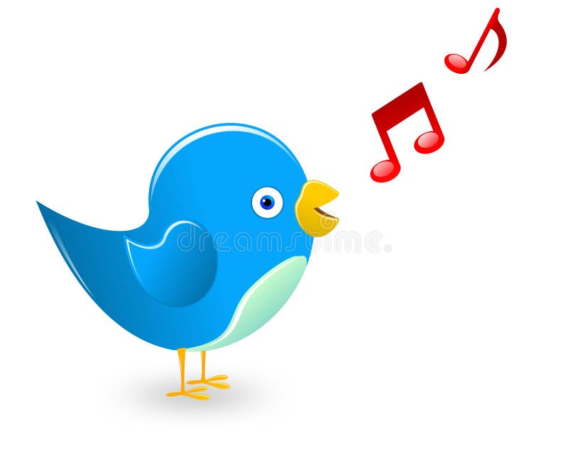 Singing bird stock illustration. Illustration of announce - 15573751