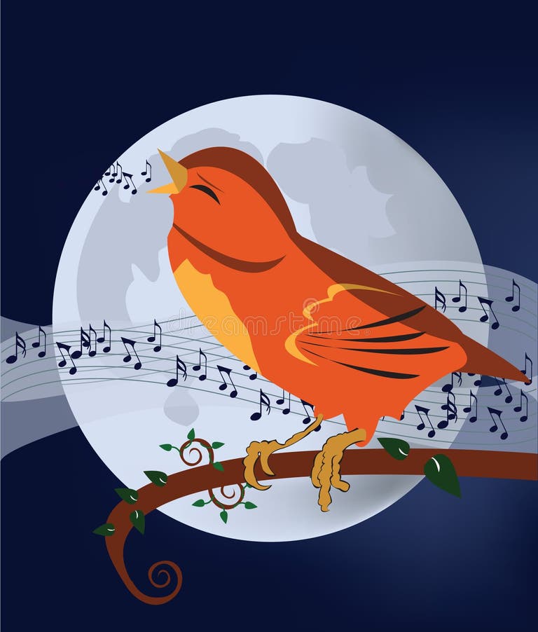 Bird Singing Sketch Stock Illustrations – 864 Bird Singing Sketch Stock ...