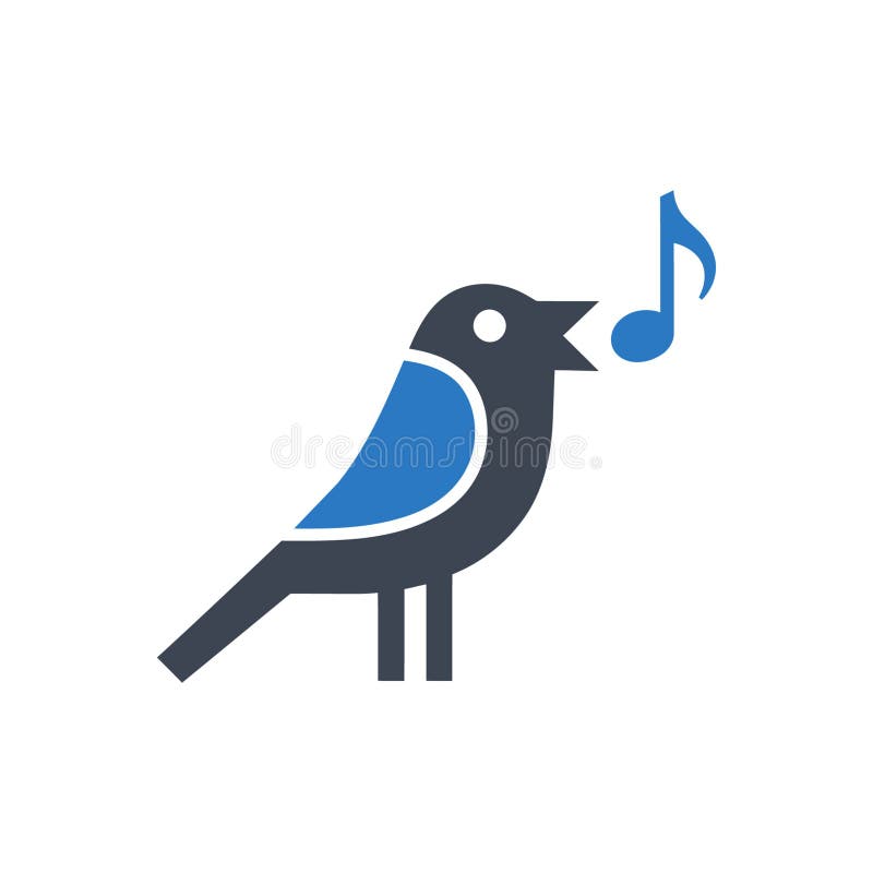 Singing Bird Icon stock vector. Illustration of wildlife - 361702044